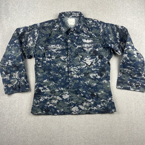 Jackets & Coats | Us Navy Shirt Mens S Short Work Uniform Nwu Type I ...